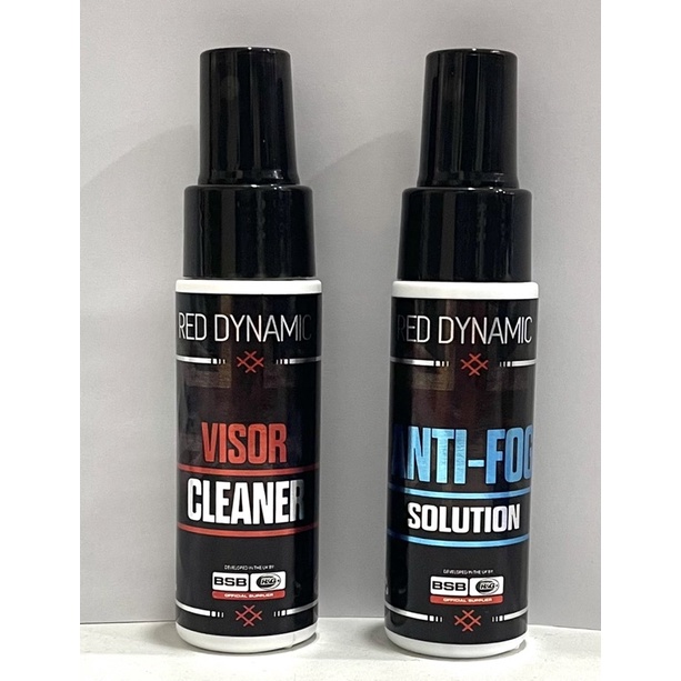 Red Dynamic Visor Cleaner Anti Fog Solution For KYT NHK MHR ARC TSR ...