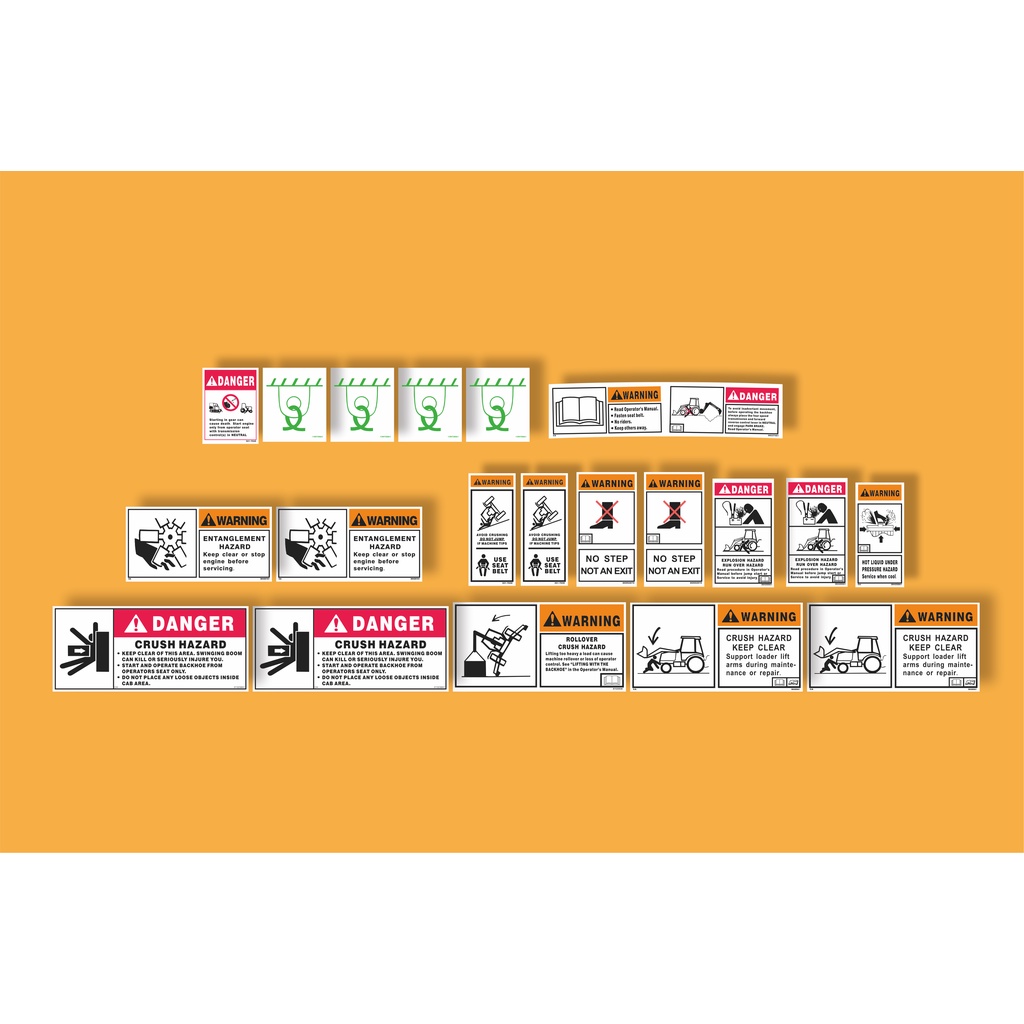 Backhoe Loader Case 580 Warning / Caution / Label Sticker (Single). 99% ...