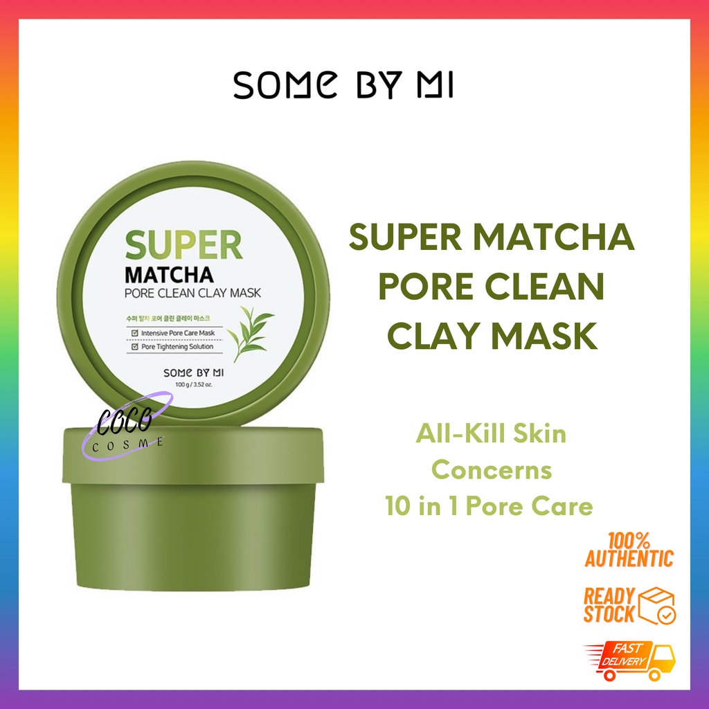 SOME BY MI Super Matcha Pore Clean Clay Mask 42ml | 100ml | Shopee Malaysia