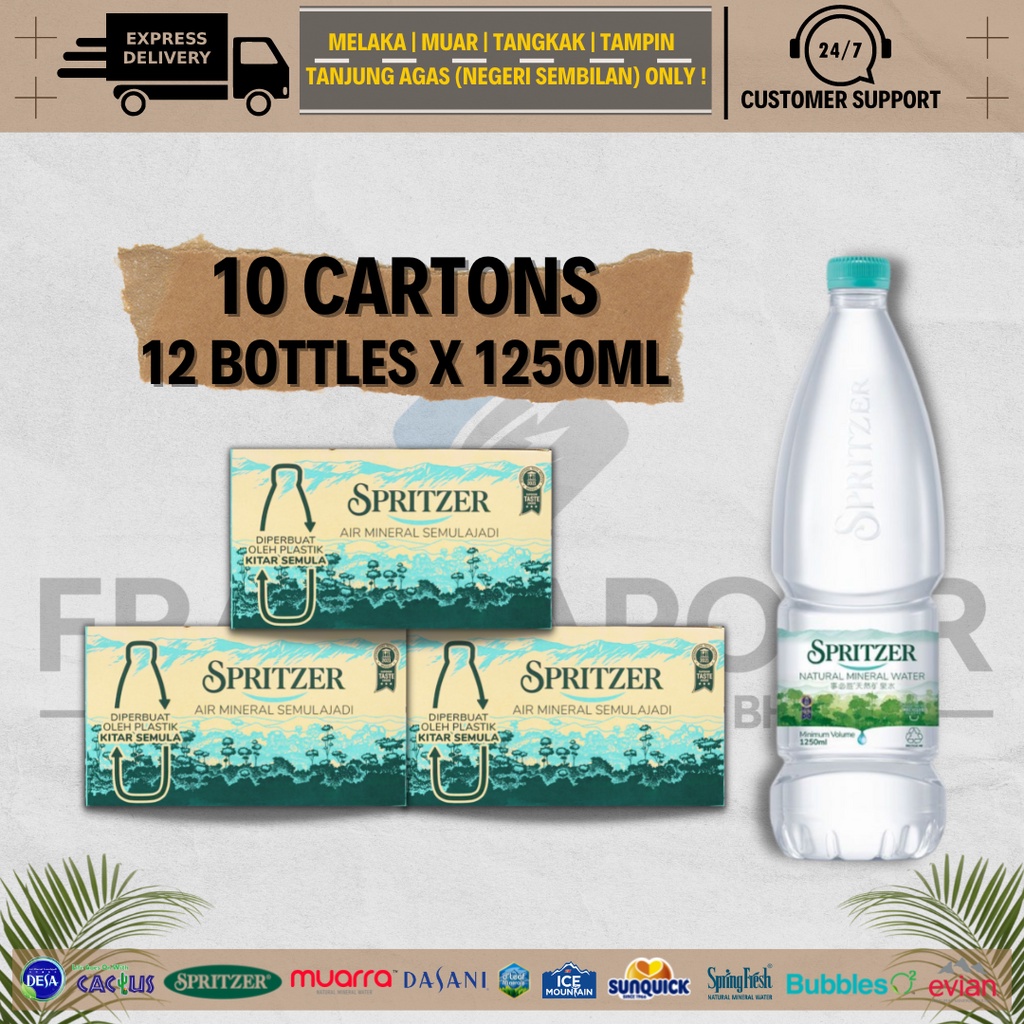 Spritzer Mineral Water 10 Carton (120 x 1250ml) with FAST COURIER ...