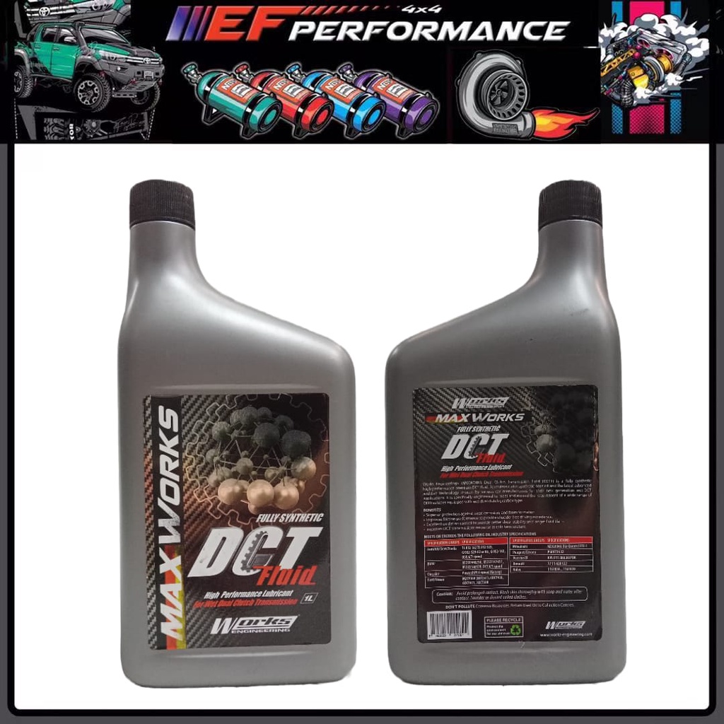 MAXWORKS Fully Synthetic Dual Clutch Transmission Fluid DCT OIL 1L ...