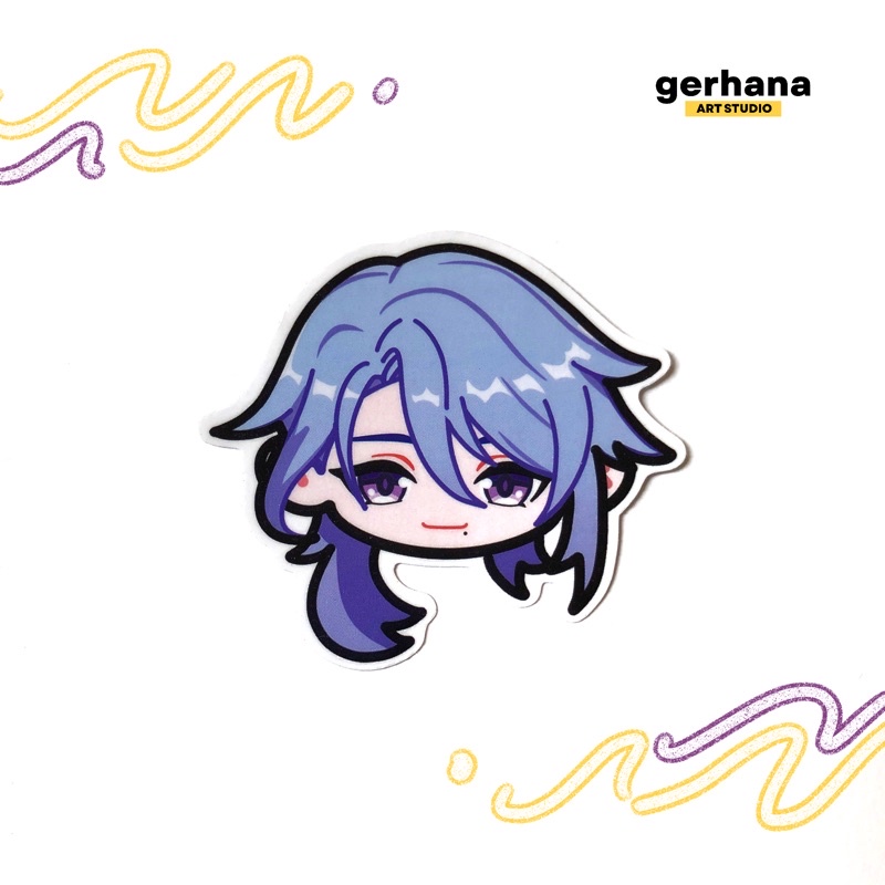 Genshin Impact Chibi Stickers | Raiden Shogun Yae Miko Ayaka Ayato ...