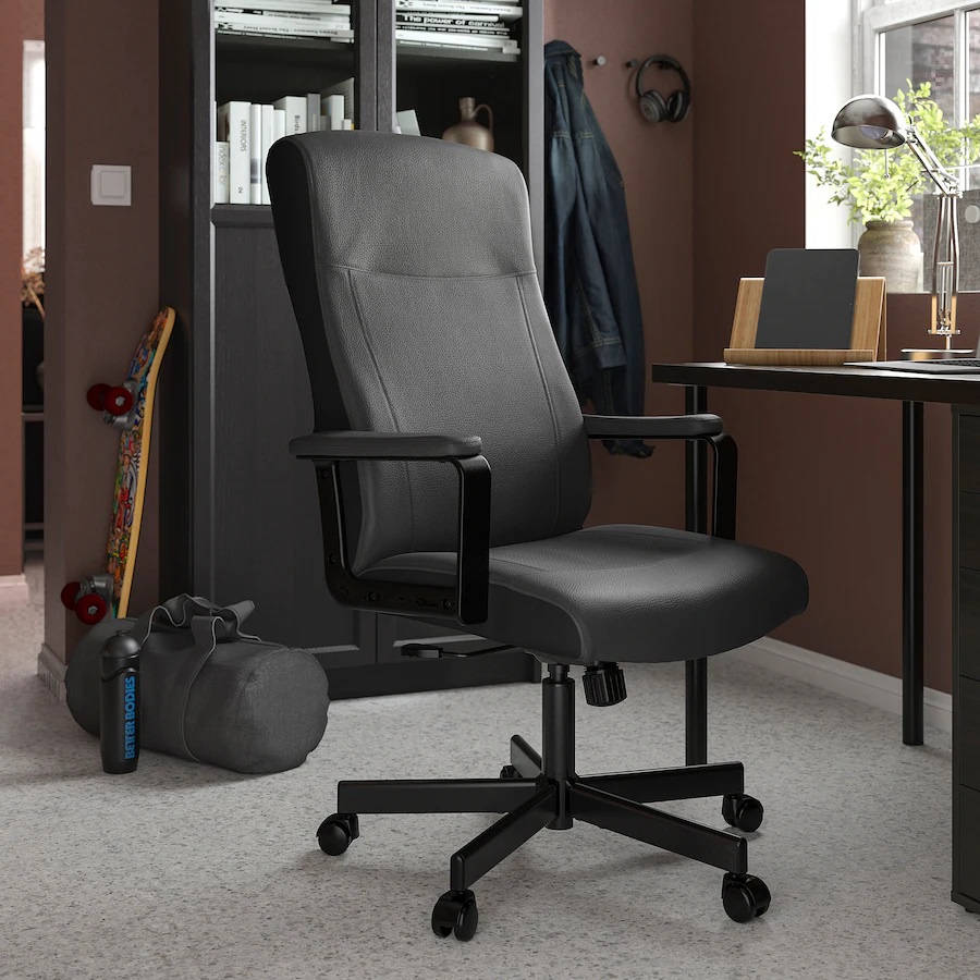 MILLBERGET IKEA Swivel Office Chair, Comfort and Function, Murum Black ...