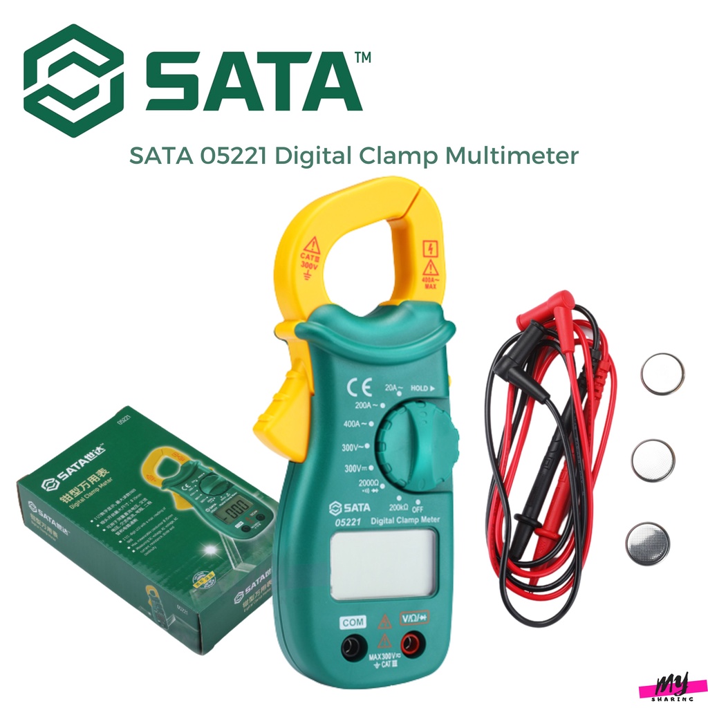 SATA 05221 Digital Clamp Multimeter | Shopee Malaysia