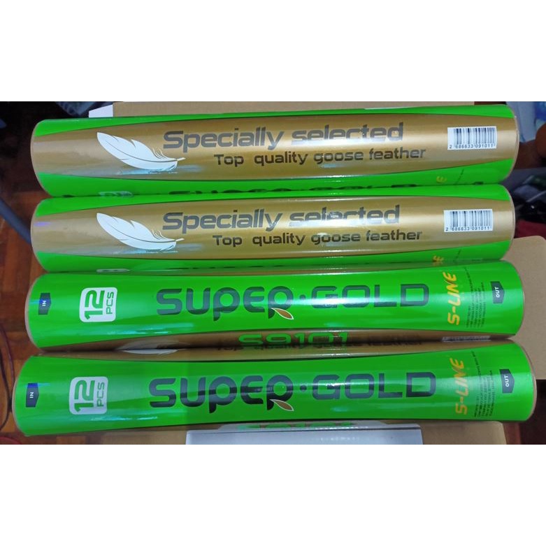 S Line Super Gold 4.9 Speed Badminton Shuttlecocks | Shopee Malaysia