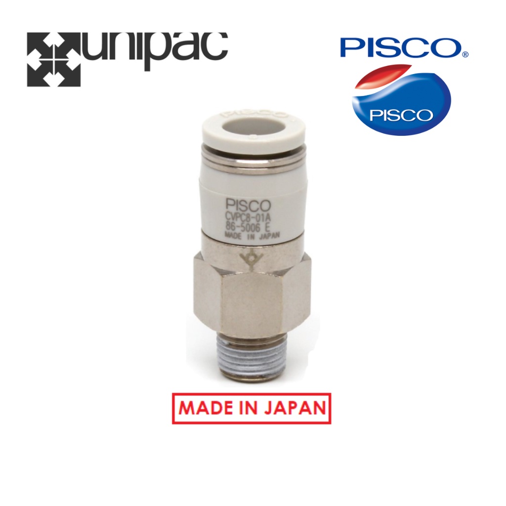 Pneumatic Fitting Pisco Check Valve Straight Resin Type 8mm R 1/8 ...