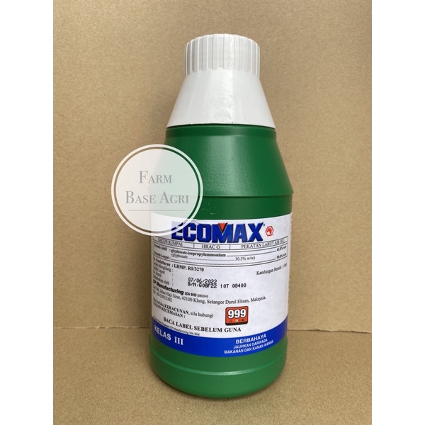 1L ECOMAX Glyphosate 41% Herbicide / 500ml Samurai Spray Weed Killer ...