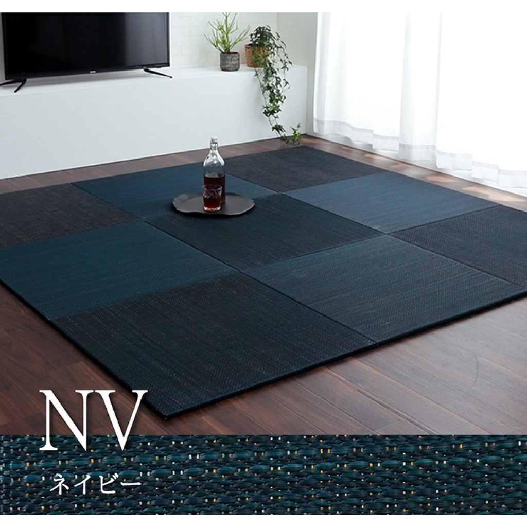 IKEHIKO Japanese rush grass Tatami Mat 70×70cm Rug Carpet Floor Navy Japan 0414 | Shopee Malaysia