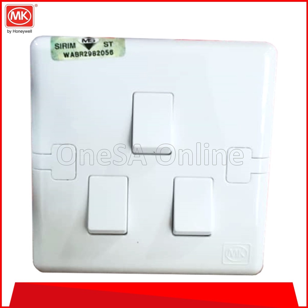 MK PVC 10A SWITCH 3GANG 1WAY(E8873-W1-WHI) | Shopee Malaysia