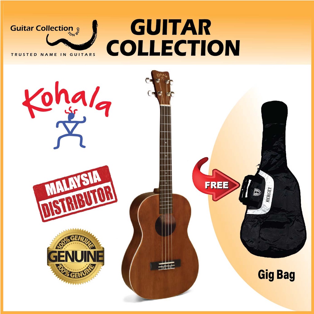 Kohala AKAMAI AK-BAE All Mahogany Baritone 30" Ukulele With Passive ...