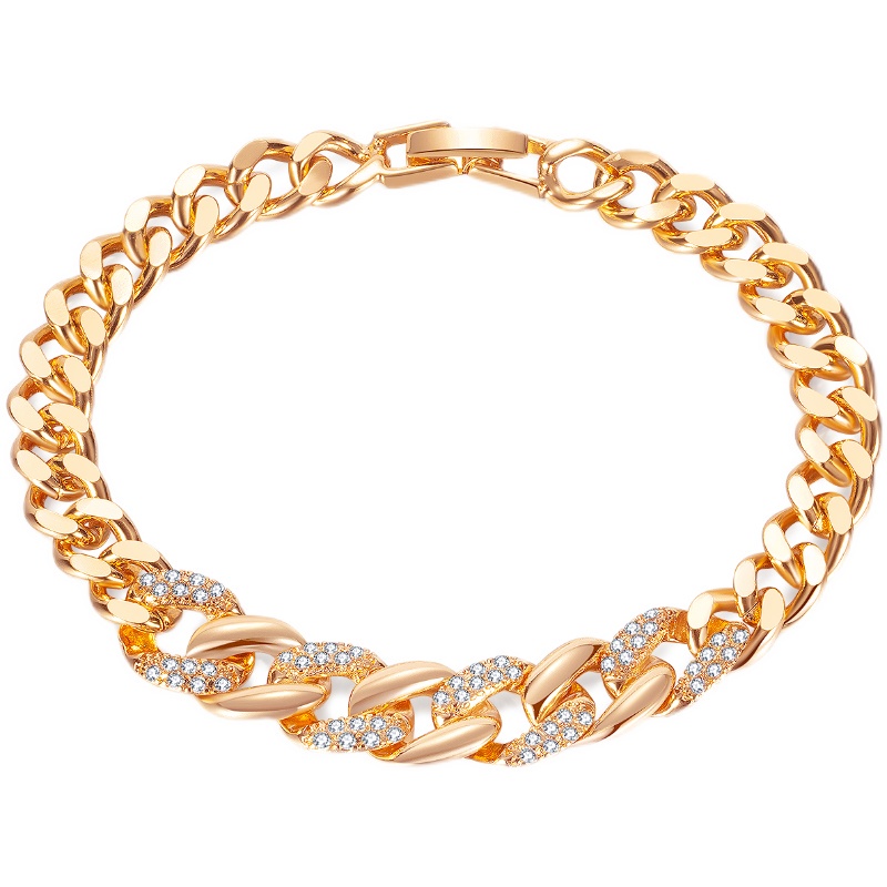 ATRIREAL Diane Chunky Chain Link Bracelet in Gold | Shopee Malaysia