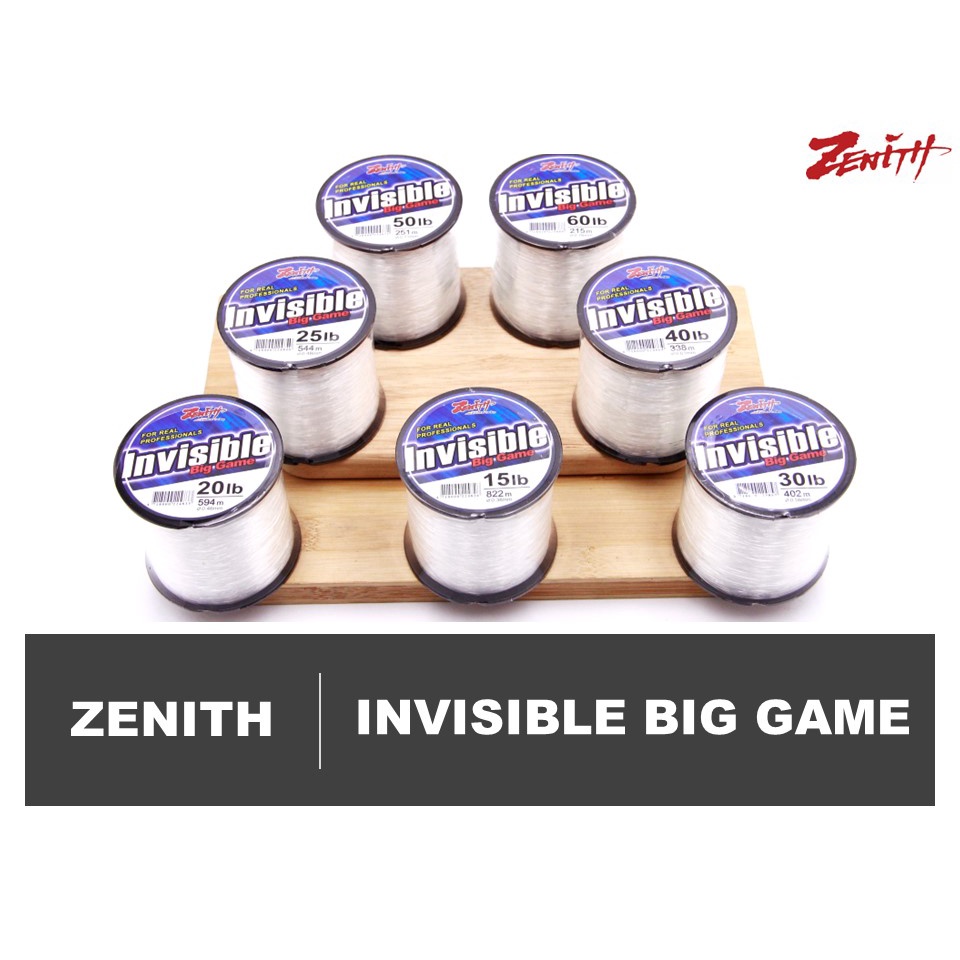 ZENITH INVISIBLE BIG GAME FISHING LINE Mancing Tali Tangsi Pancing Mono ...