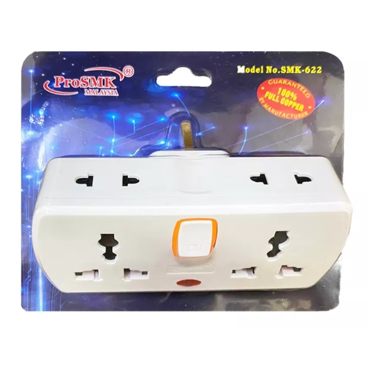 ProSMK SMK-622 6Way Multi Travelling Adaptor | Shopee Malaysia