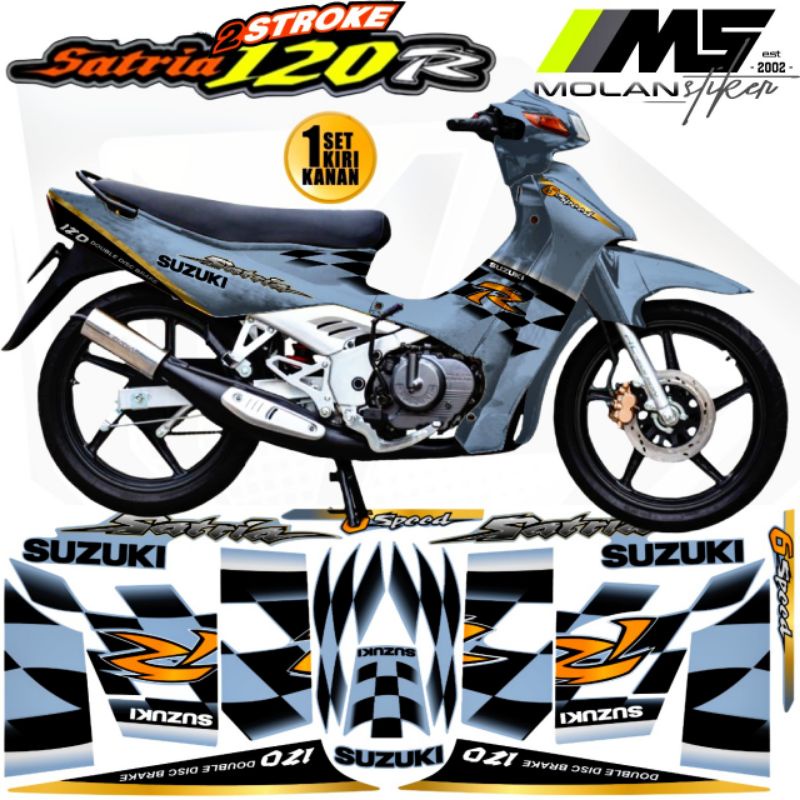 Decal Sticker Striping Motif Variations Ori Satria R 120 SE KENNY ...