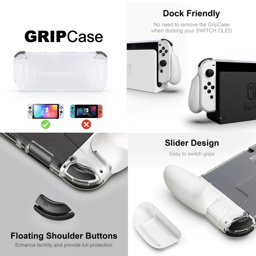 Skull & Co Neogrip / GripCase OLED Custom Grip Colors For Nintendo ...