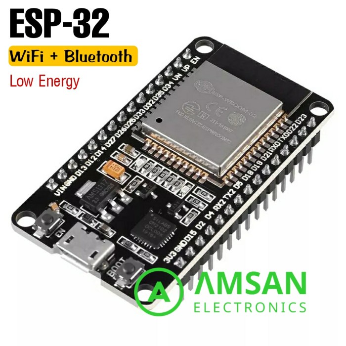 Esp-32 Development Board WIFI Bluetooth IOT NodeMCU ESP32 WROOM 32S | Shopee Malaysia