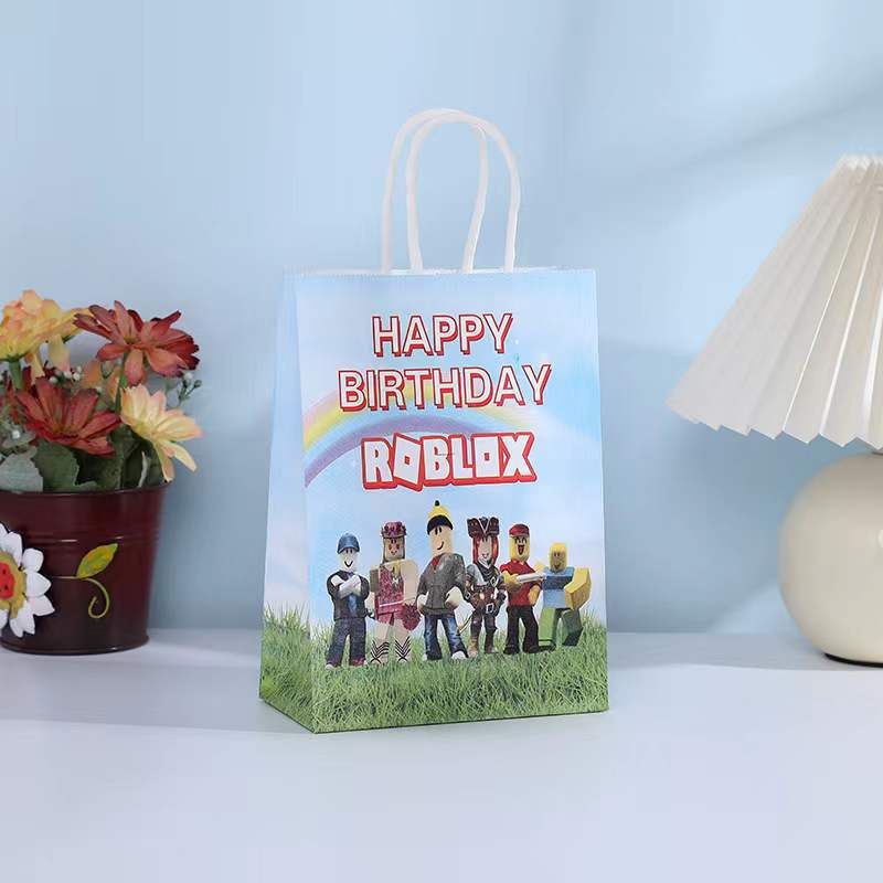 Goodies paper bag Cartoon kids children birthday party Frozen roblox ...