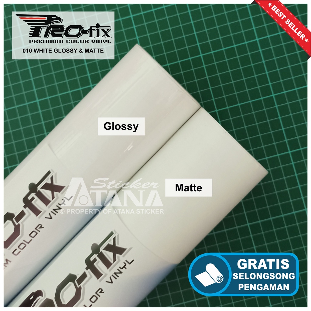 Matte Glossy White Scotlet Profix Shiny Anti-Scratch Dop Sticker Car ...
