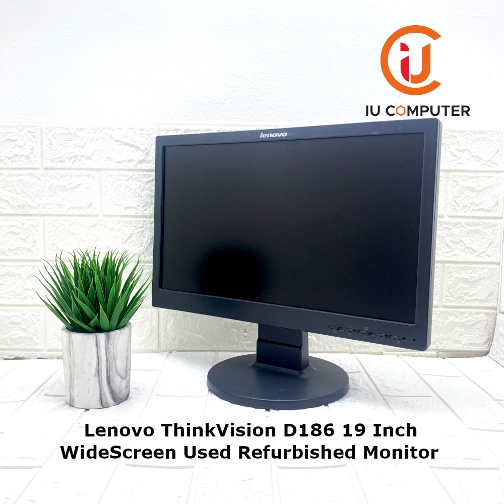 LENOVO D186 19 INCH WIDESCREEN LCD USED REFURBISHED MONITOR | Shopee ...