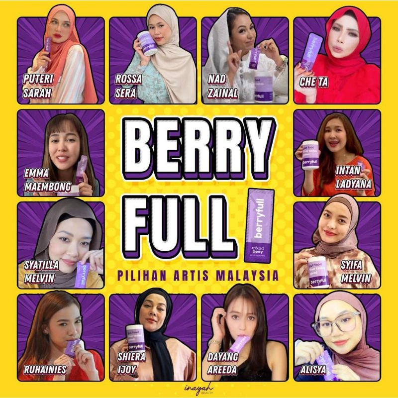 BERRYFULL BY INAYAH BEAUTY 🔥ORIGINAL BERRY FULL🔥 | Shopee Malaysia