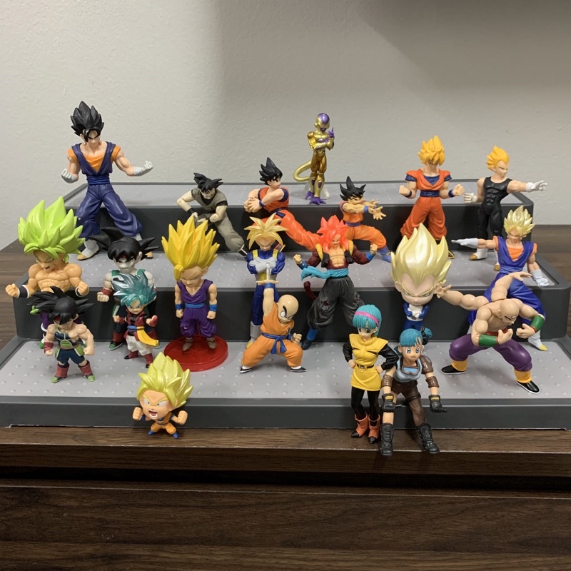 Original Bandai Dragon Ball Figure Small chibi goku bezita Trunk Gogeta ...