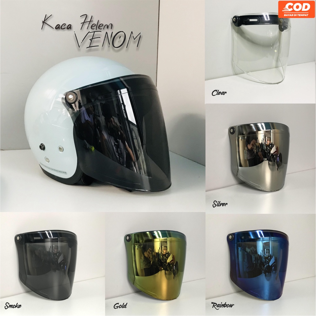 Classic Retro Bogo Flat Venom Visor Glass | Shopee Malaysia