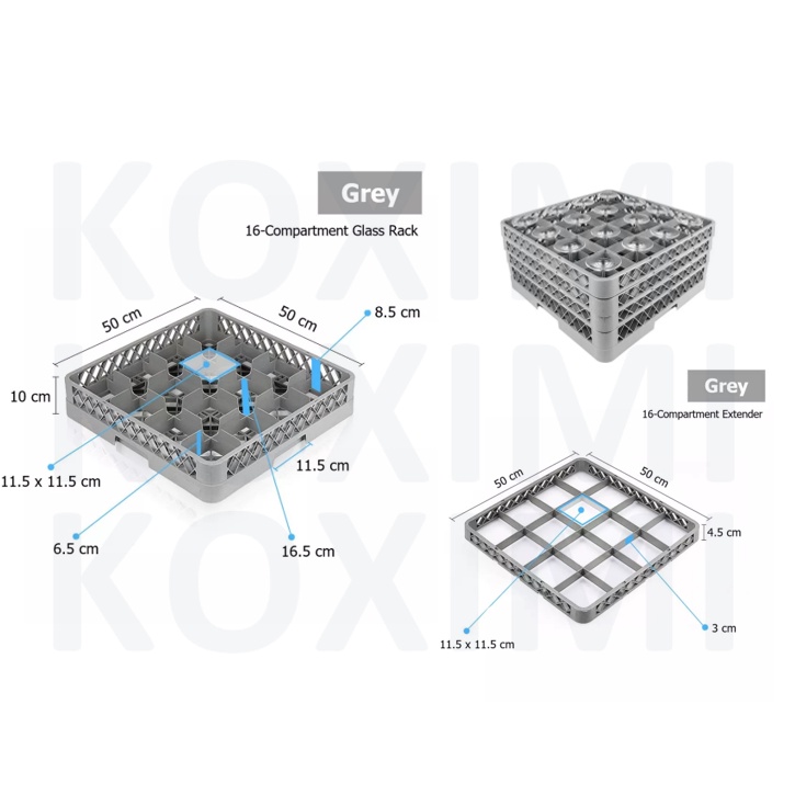 Glass Rack 16 Compartments - Hotel Restaurant Glass Rack Commercial ...