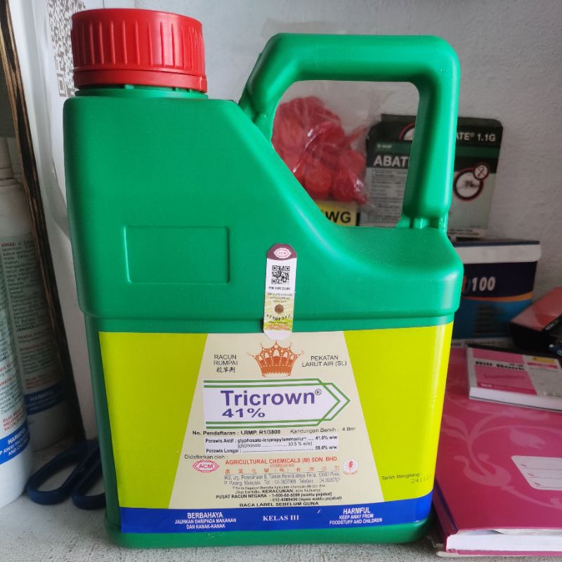 Tricrown 41% Racun Rumput Glyphosate / Racun Rumput Lambat Mati / Racun ...