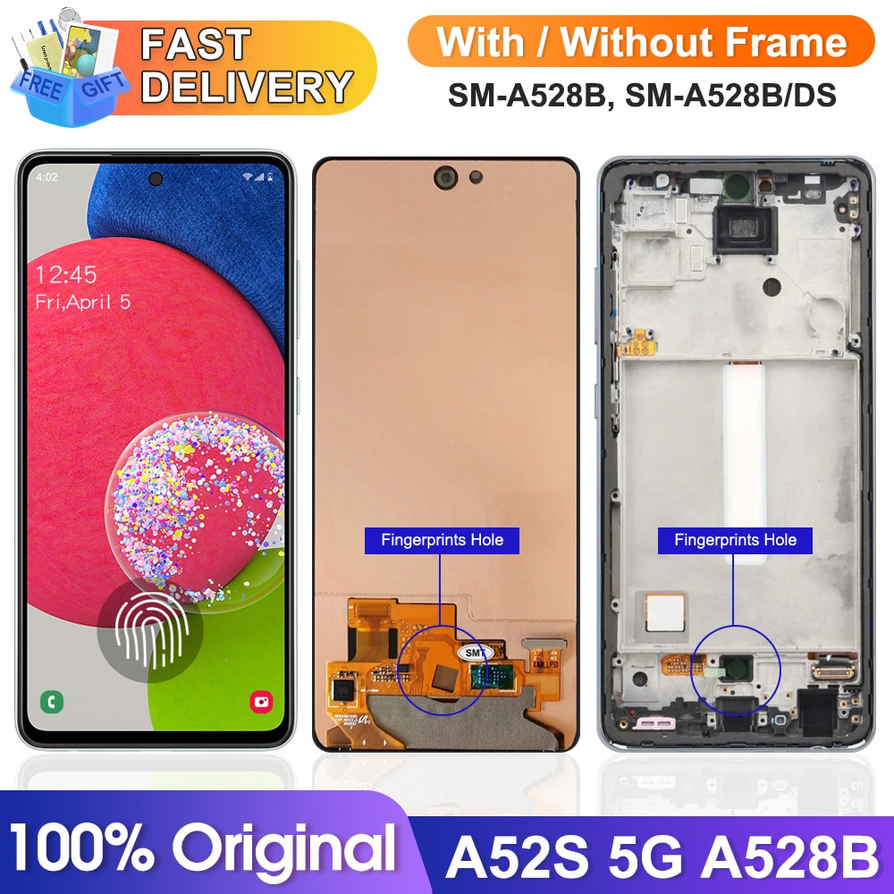 Super AMOLED Display Screen For Samsung Galaxy A52s 5G A528 A528B A528B ...