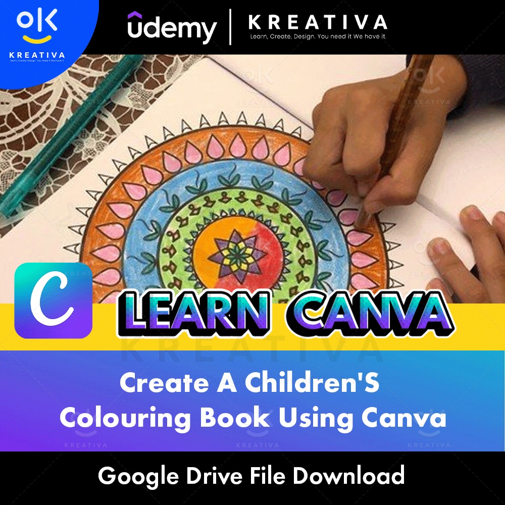 Video Course - Create A Children'S Colouring Book Using Canva | Learn ...