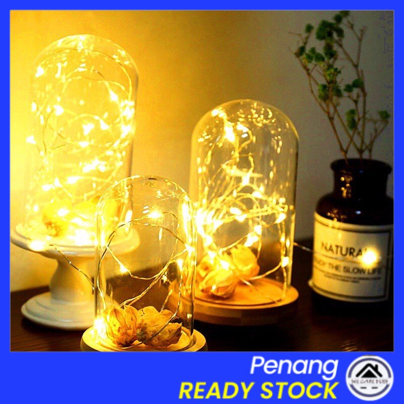 Wecareyou20 3 Modes LED Fairy String Light BATTERY INCLUDED Lampu Raya ...