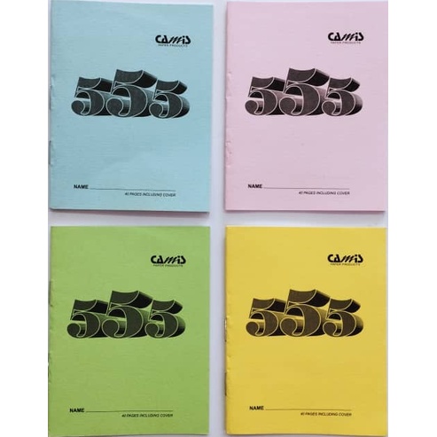 UNI CAMIS 555 NOTE BOOK ( 40 PAGES ) | Shopee Malaysia