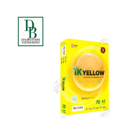 A3 PAPER IK YELLOW 70GSM & 80GSM | Shopee Malaysia