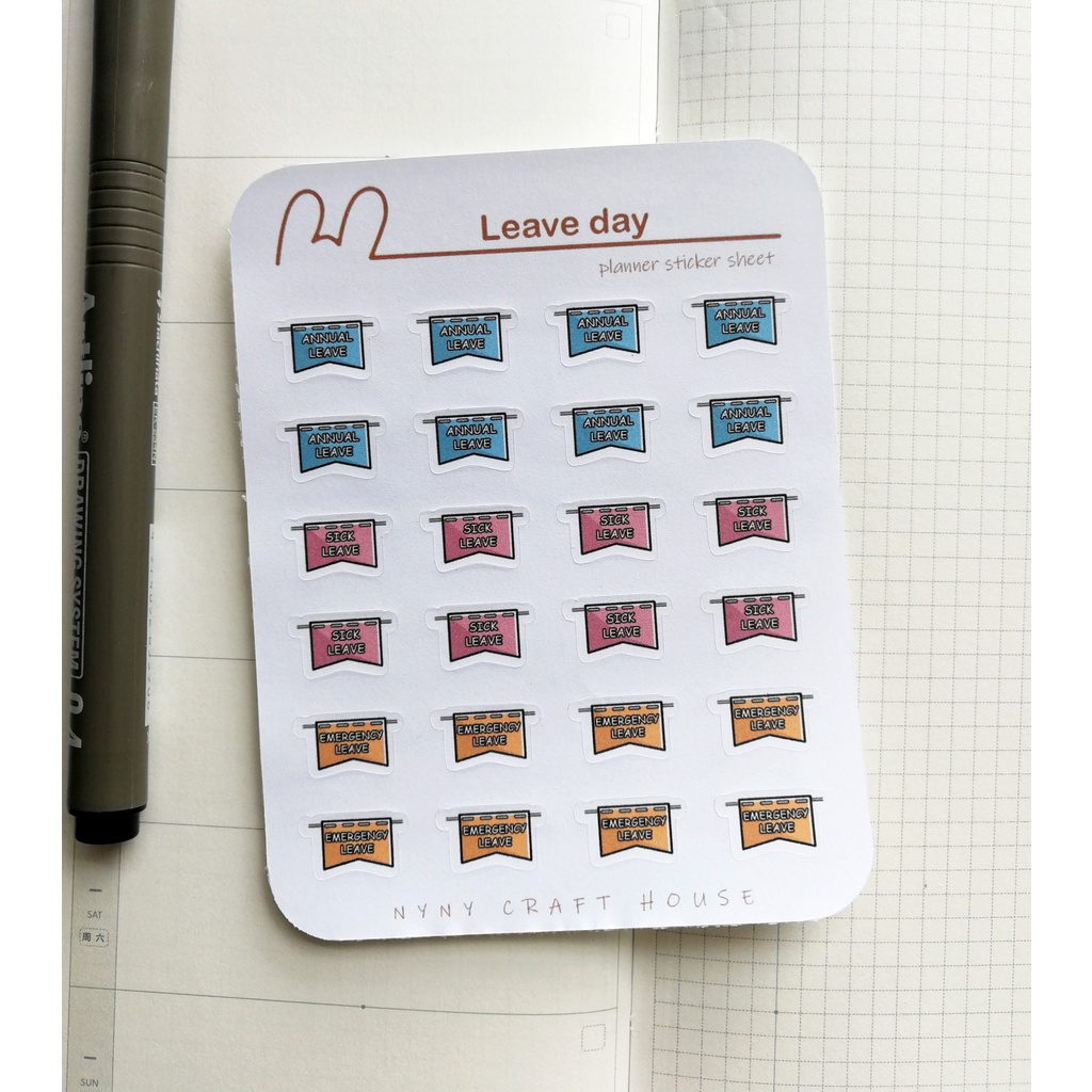 Annual Leave/ Emergency Leave/ Sick leave (AL/EL/MC) - Handmade ...