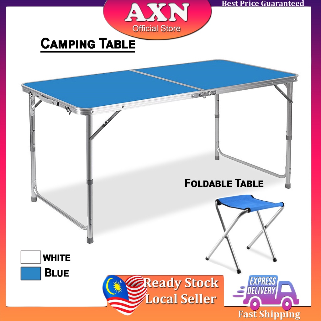 AXN Outdoor Camping Table Aluminium Solid Foldable Picnic Table Easy ...