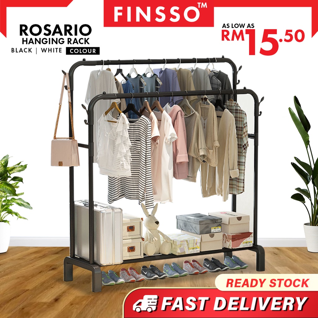 Finsso : ROSARIO Space Save Rak Baju Besi Ampaian Baju / Hanging Rack ...