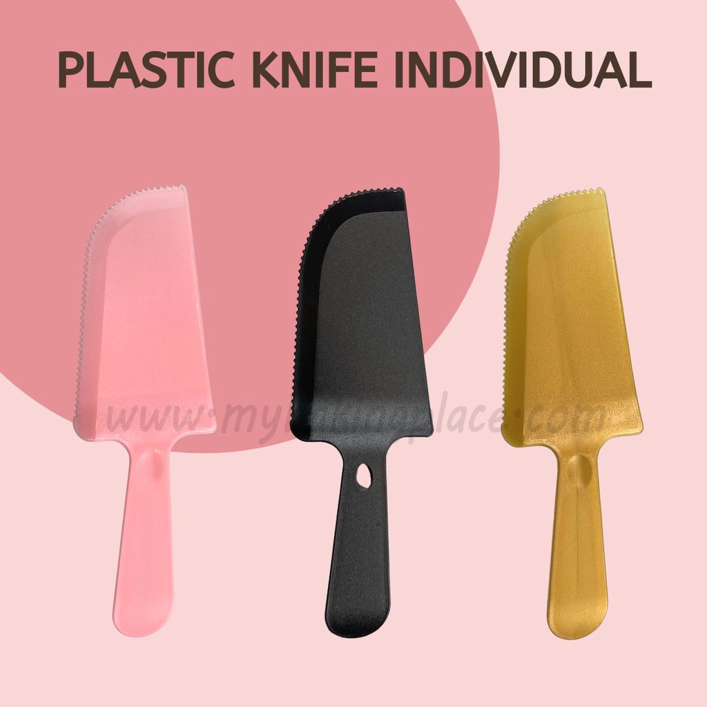 Plastic Knife Pemotong Kuih Pisau Kek Tapak Kuda Kek Marble Cake Pisau ...