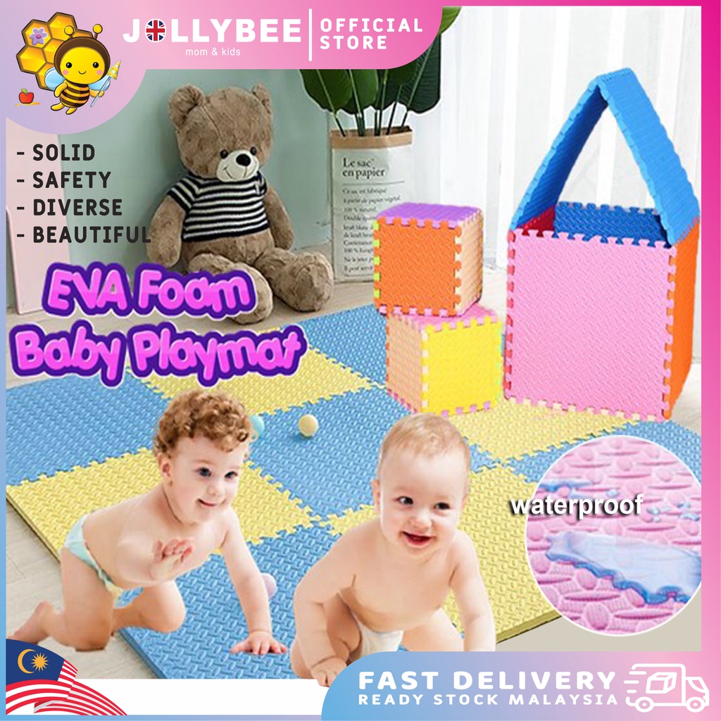 Jollybee 30x30 1.2CM Tikar Mainan Bayi Karpet Bayi EVA FOAM Playmat ...