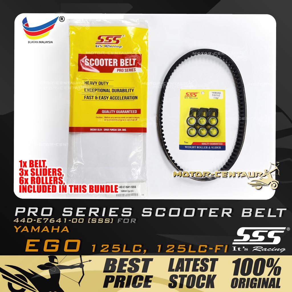 TALI SAWAT SKUTER SSS PRO SERIES SCOOTER DRIVE V-BELT, ROLLERS, SLIDERS ...