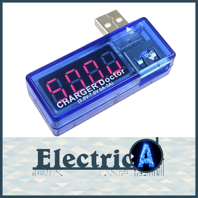 USB Voltmeter Current & Voltage Display Checker Charger Doctor/Tester ...