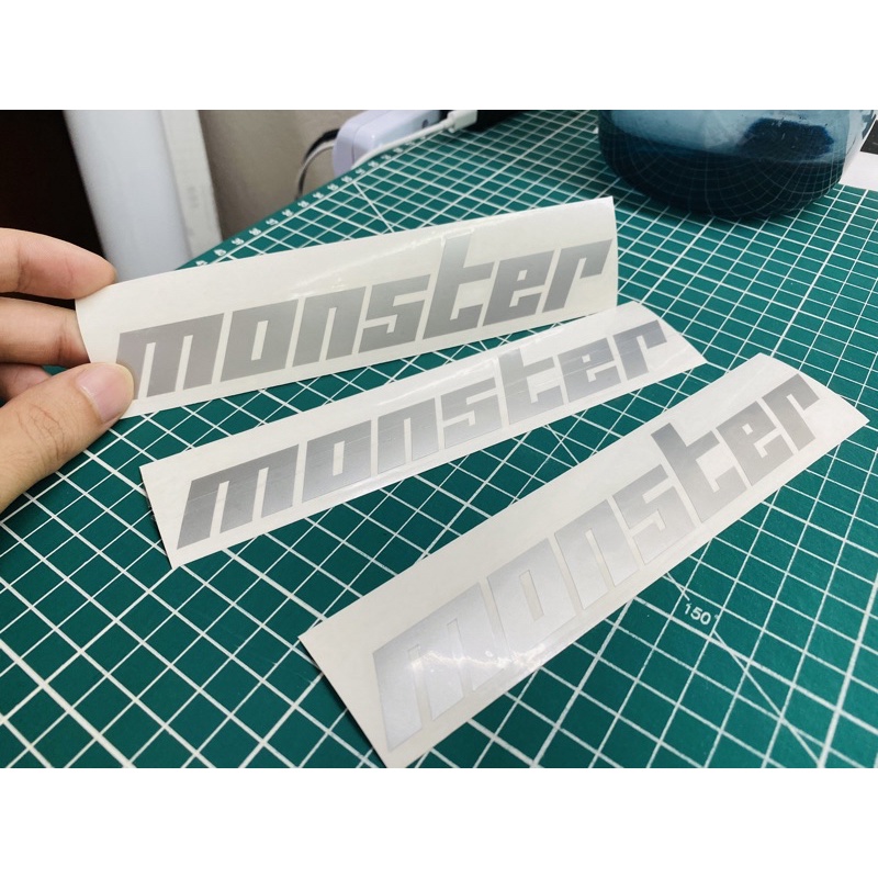 MONSTER Car Sticker Honda Toyota Mitsubishi Perodua Proton Mazda Ford ...