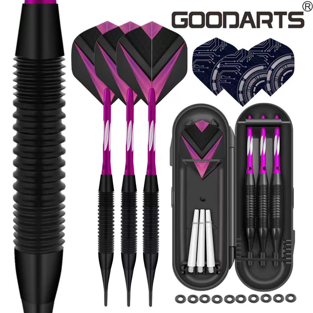 GOODARTS 3 pcs Electronic Dart Set 19 grams Professional Brass Soft Tip ...