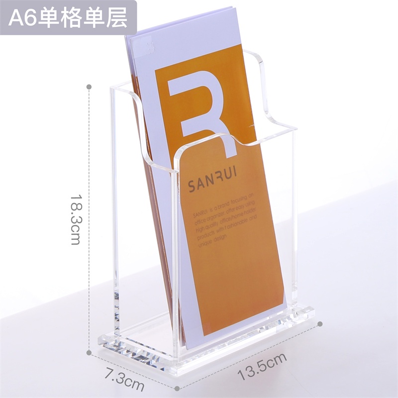 Acrylic Ad Brochure Holder Rack Card Display, A4 A5 A6 Plastic Trifold ...