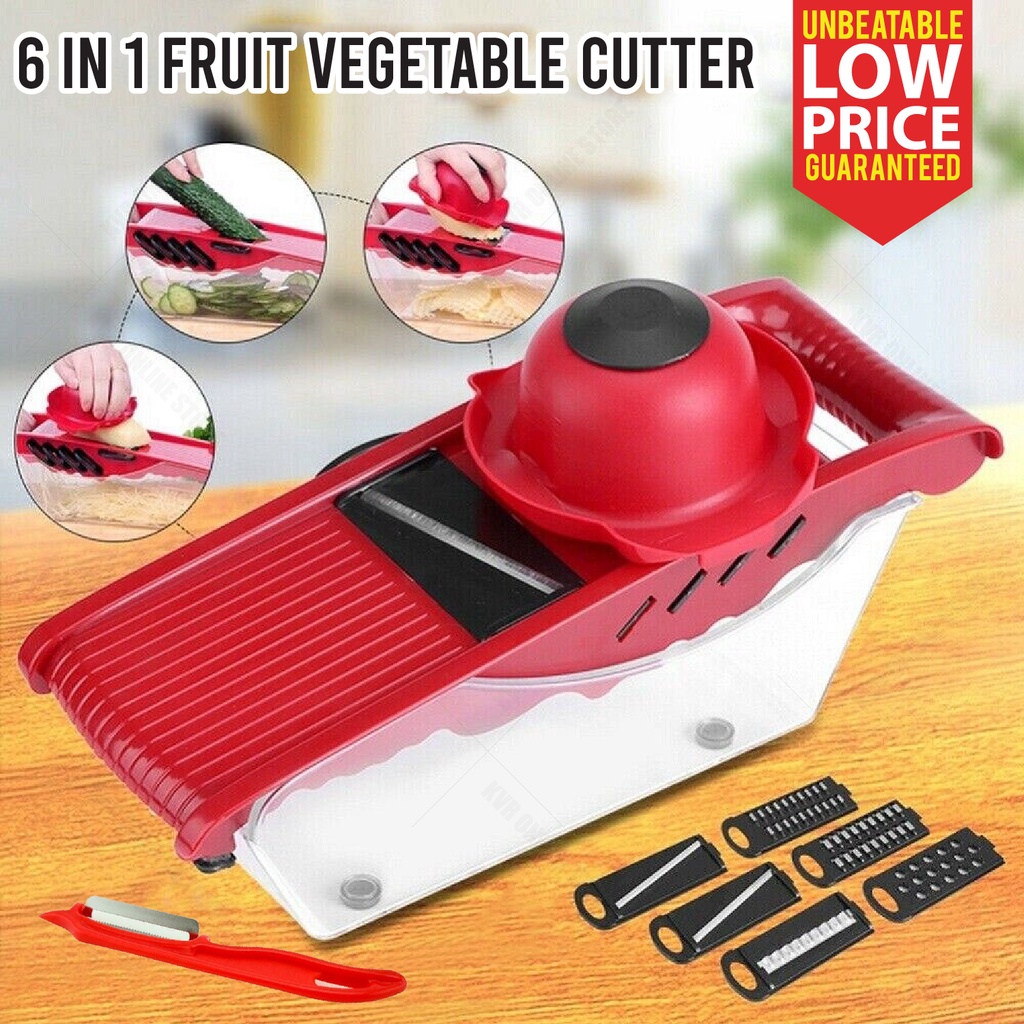 6 IN 1 Fruit & Vegetables Cutter With Container Shredder ...