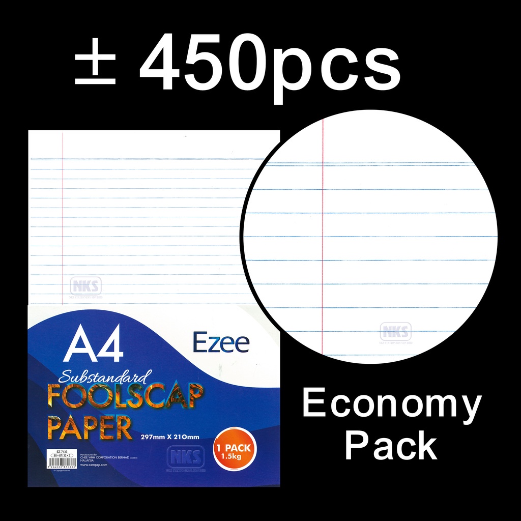 SUBSTANDARD FOOLSCAP PAPER A4 SIZE 297MM X 210MM (±1.5KG) | Shopee Malaysia