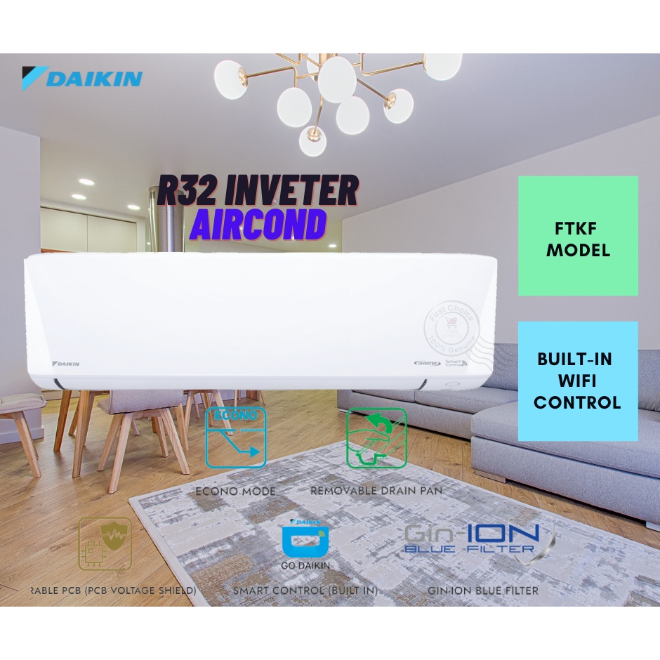 DAIKIN FTKF25B / FTKF35B / FTKF50B / FTKF71B R32 Inverter Air ...
