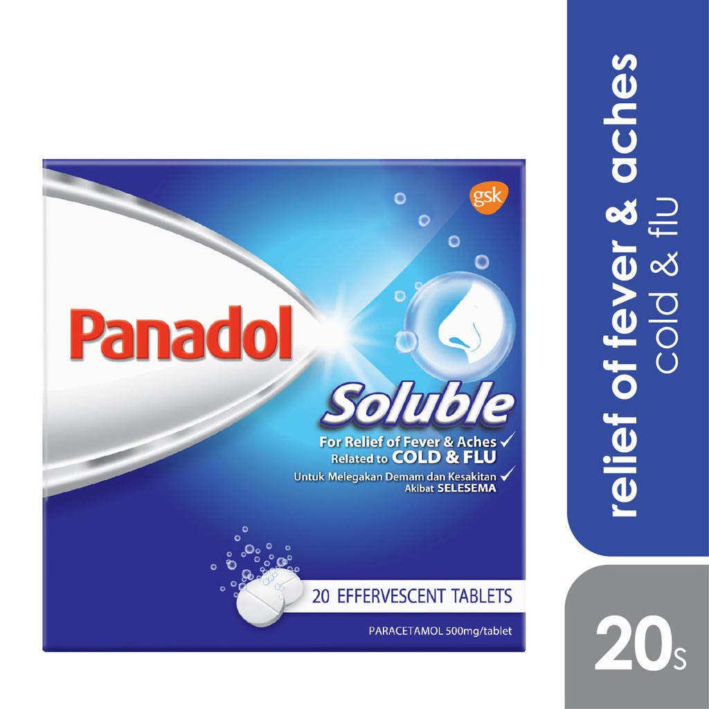 Panadol Soluble 4s x 5 | Original, Lemon | Shopee Malaysia