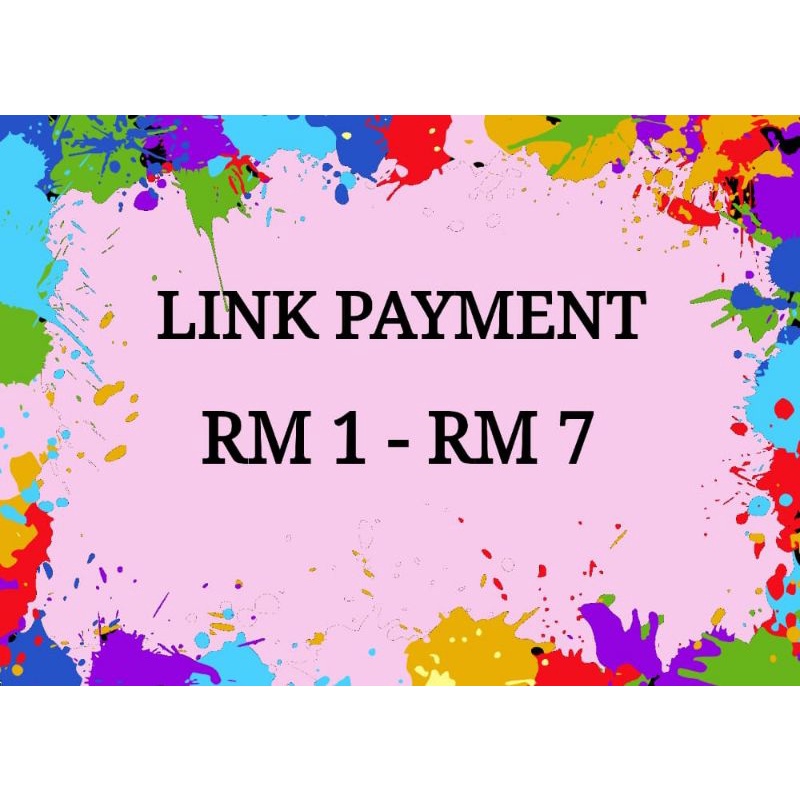 Link Payment RM1 to RM7 For Live Purpose | Shopee Malaysia