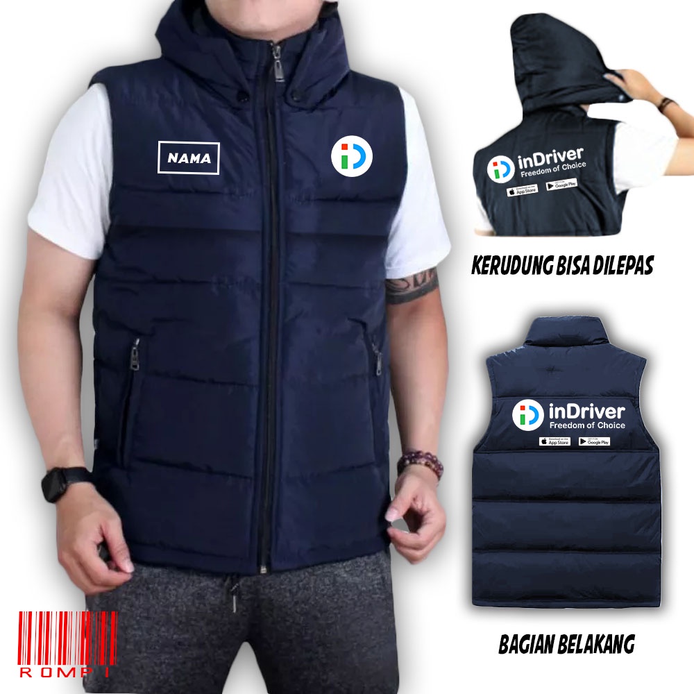 Driver Jacket INDRIVER Vest/Jacket Parachute Vest CUSTOM SABLON ...