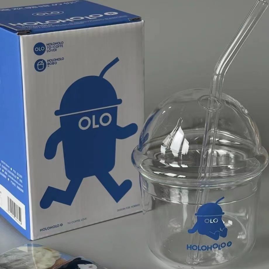 Holoholo Cup Heytea Bobo Cup Little Blue Man Milky Tea Cup Cup with ...